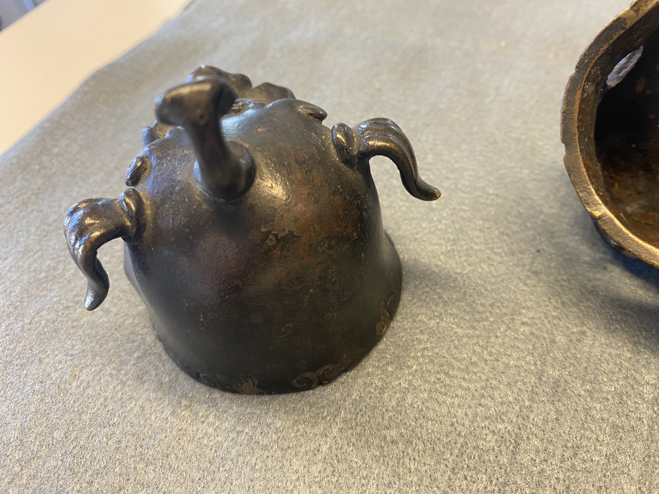 A pair of Chinese gilt-lacquered bronze Chinese 'luduan' censers, Ming ...